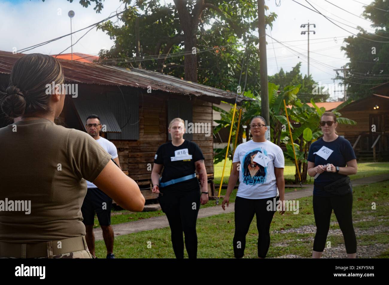 U.S. Army CPT Yessenia Acosta, facilitator of a base-wide MASCAL ...