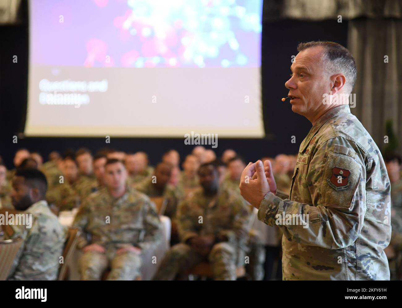 U.S. Air Force Chief Master Sgt. Erik Thompson, command chief of Air ...