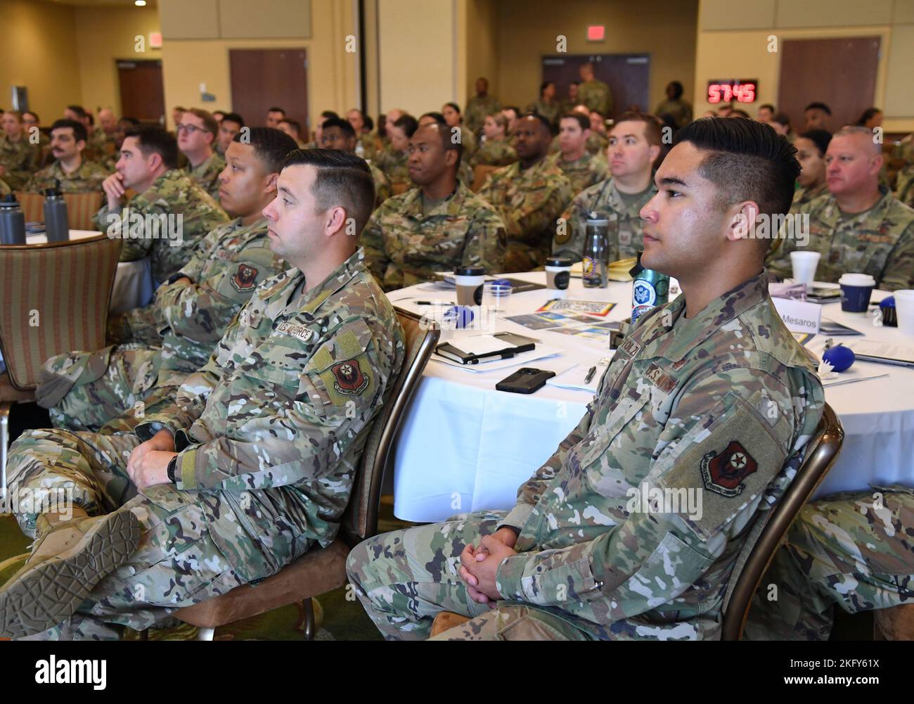 Airmen listen to briefings during the inaugural Torch and Dagger ...