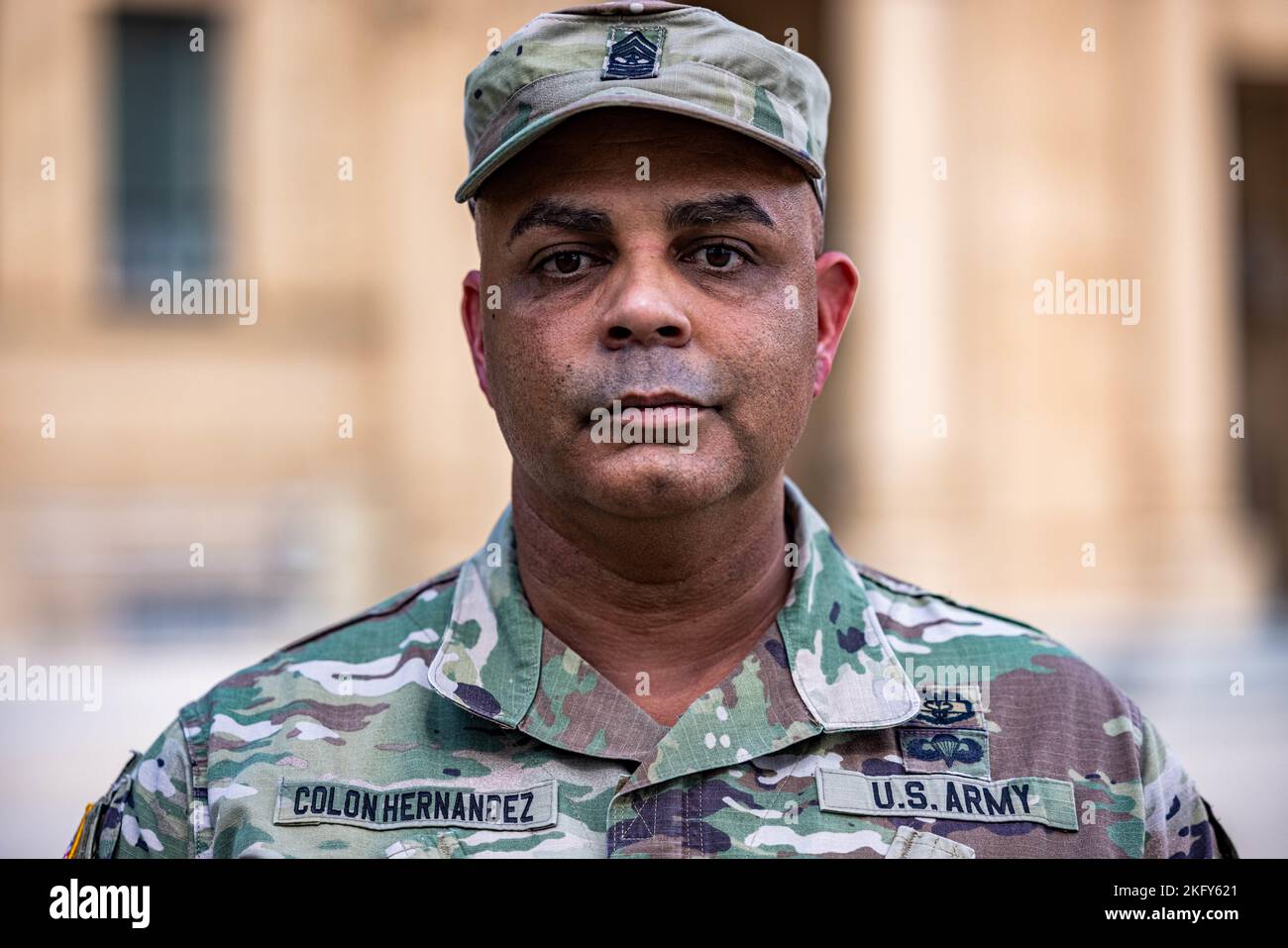 U.S. Army South Soldier, Sgt. Maj. Rafael Colon Hernandez, assistant ...