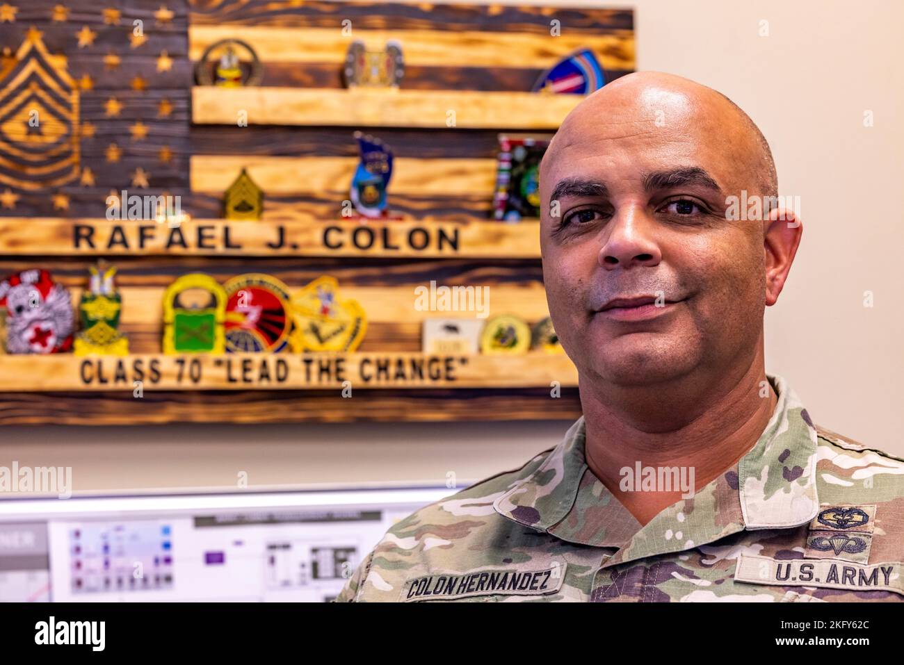 U.S. Army South Soldier, Sgt. Maj. Rafael Colon Hernandez, assistant ...