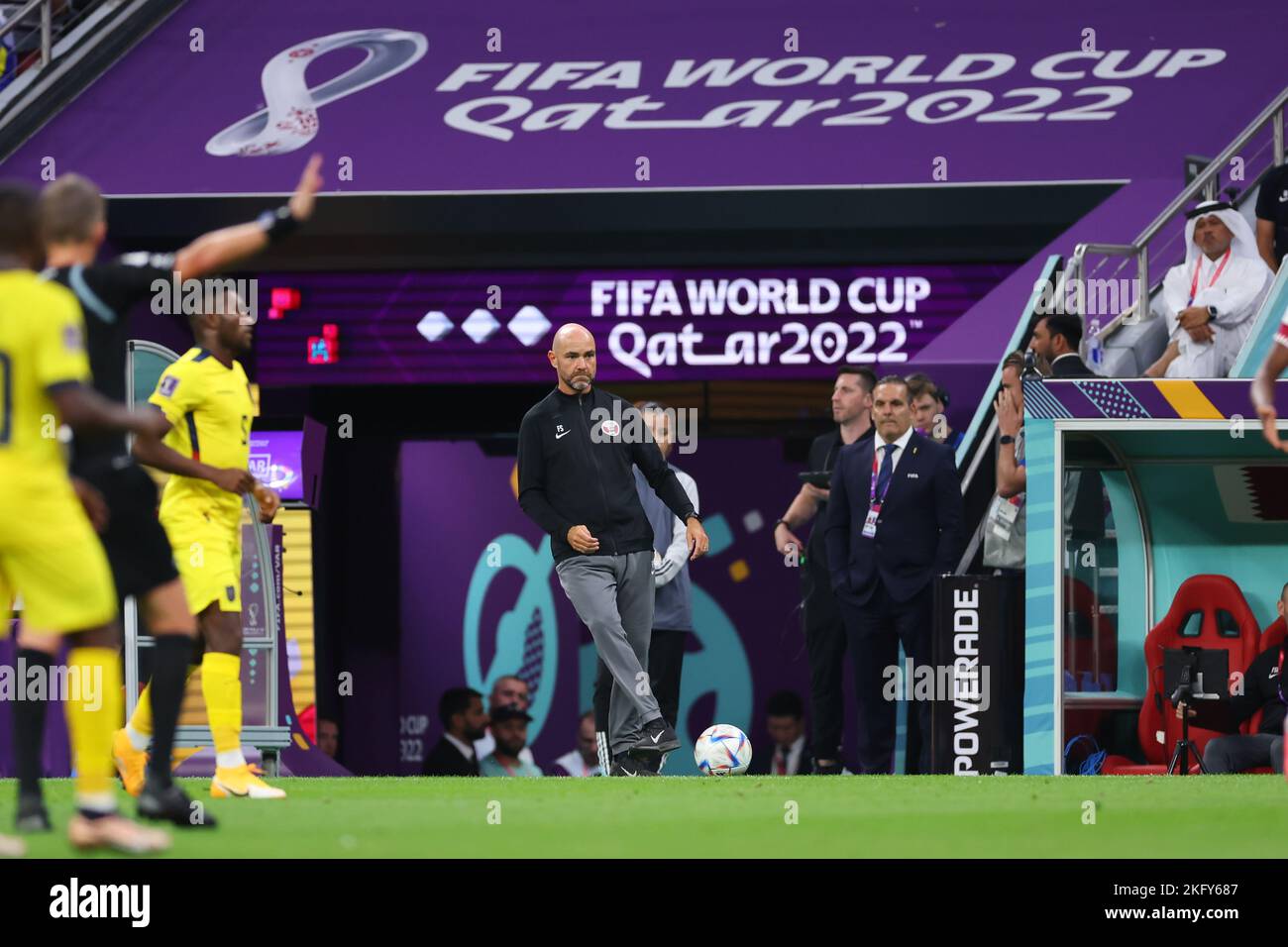 Al Khor, Qatar. 20th Nov, 2022. Felix Sanchez head coach (QAT) Football ...
