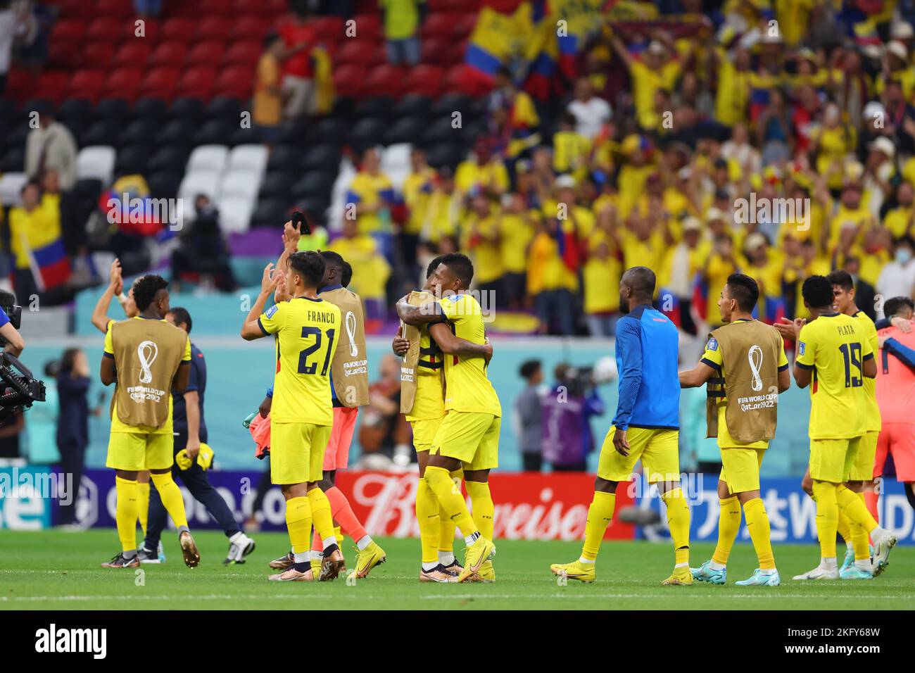 Al Khor, Qatar. 20th Nov, 2022. Ecuador team group (ECU) Football ...