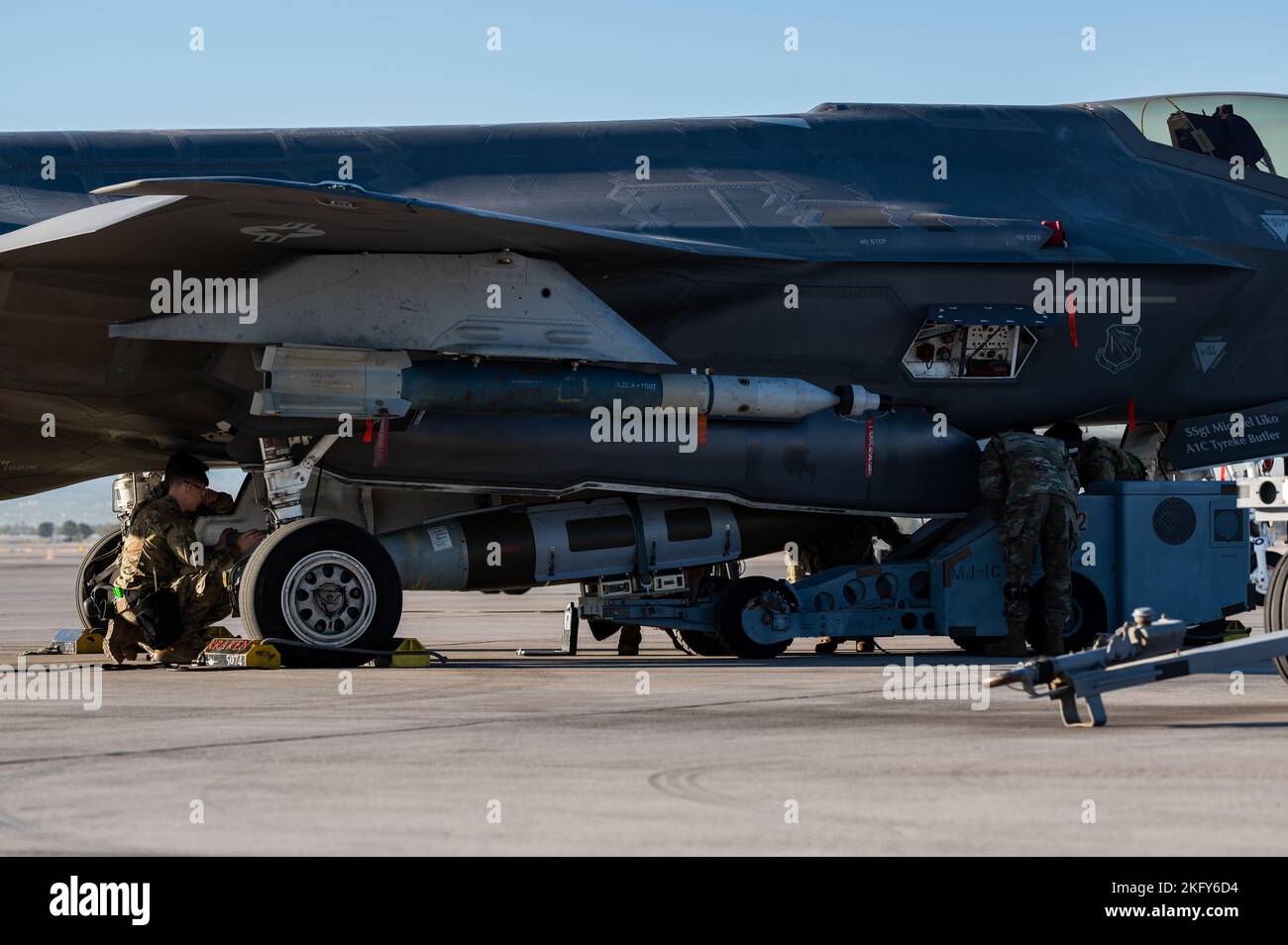 57th Maintenance Group Aircraft Armament Systems specialists load ...