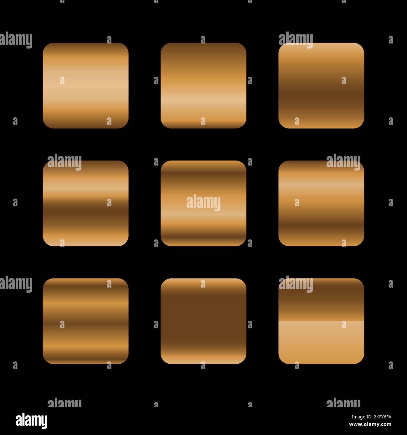 A vector illustration of the nine squares on a black background Stock ...