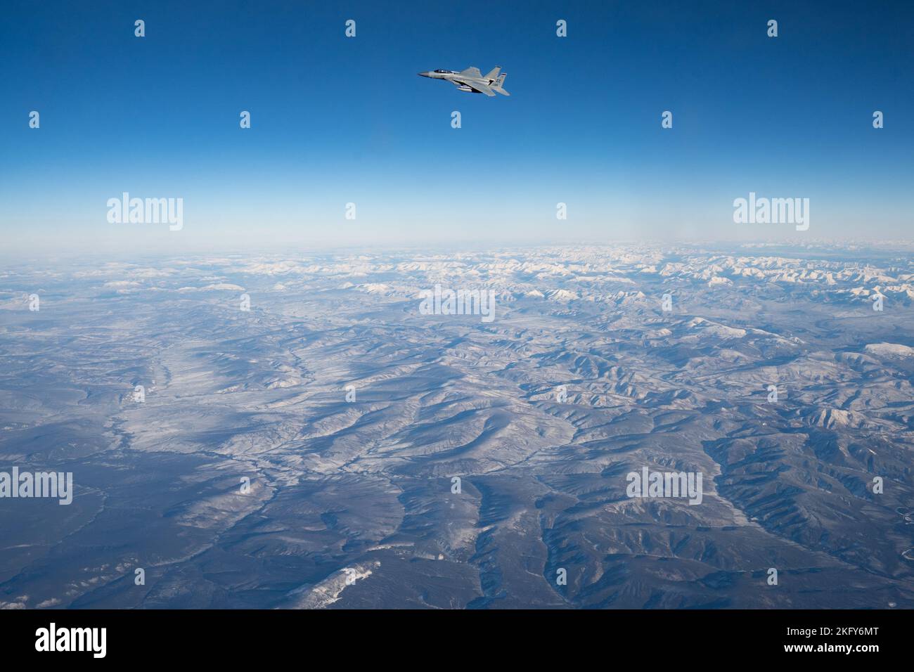 A U.S. Air Force F-15 Eagle assigned to the 44th Fighter Squadron ...