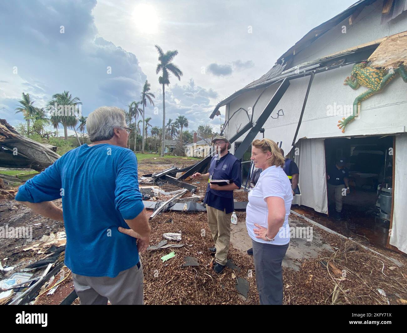 Fort Myers, FL, USA--10/15/2022--FEMA Administrator Deanne Criswell and ...