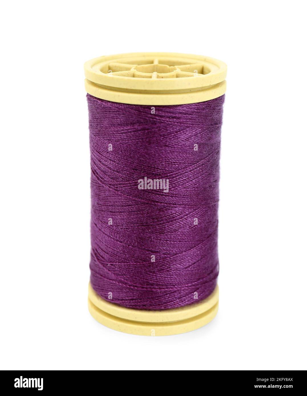 Sewing thread spool isolated on white background Stock Photo - Alamy