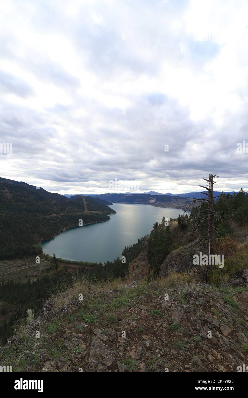 A beautiful view of Kalamalka Lake Provincial Park in Vernon, Canada ...
