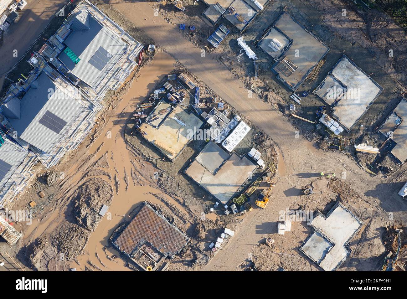 New housing development building houses for increased demand in rural ...