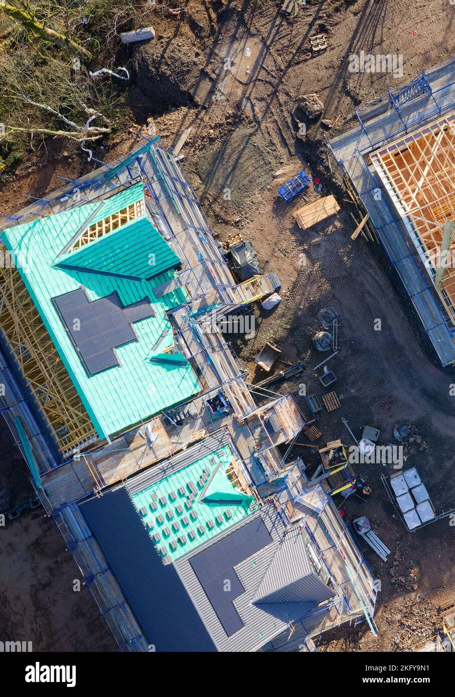 New housing development building houses for increased demand in rural ...