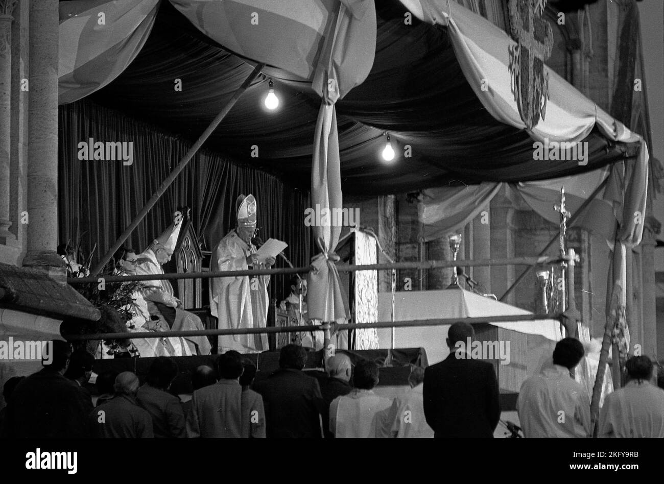 John Paul II, Polish Catholic Pope in Luján, Argentina, during the last ...