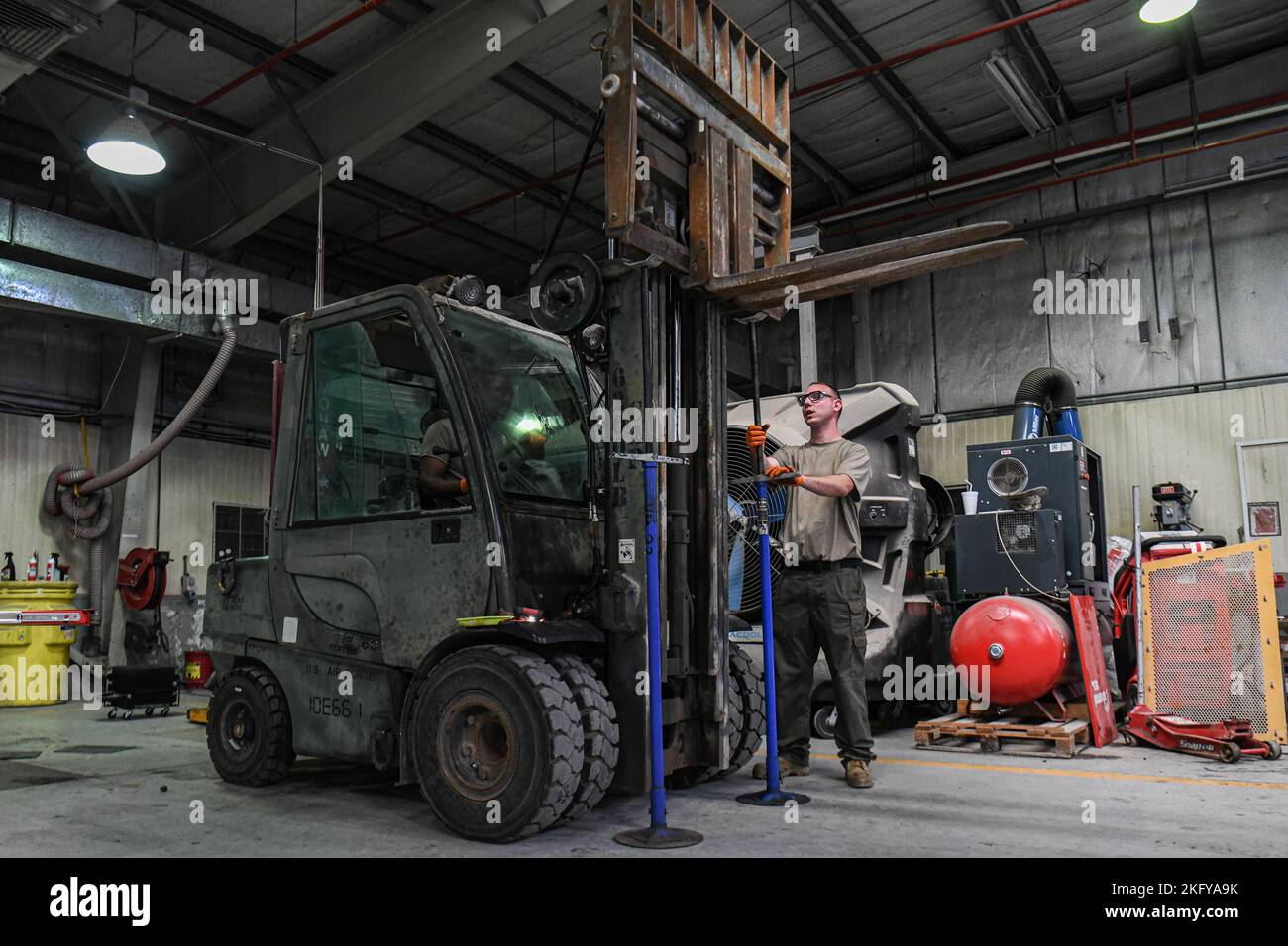 Staff Sgt. Roger Pence, a vehicle management specialist assigned to the ...