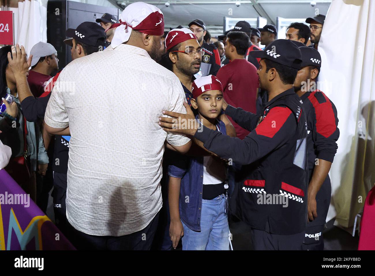 Doha, Qatar. 20 November, 2022. Thousands of supporters were trying to ...