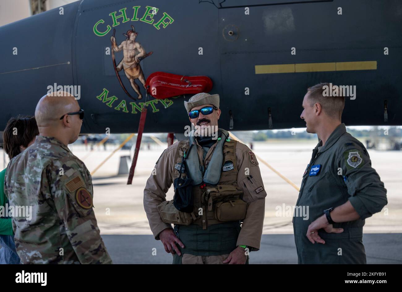 Col. Lucas Teel, 4th Fighter Wing commander, and Chief Master Sgt ...