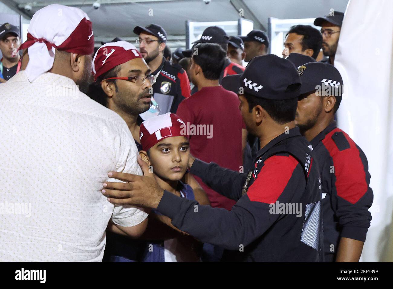 Doha, Qatar. 20 November, 2022. Thousands of supporters were trying to ...
