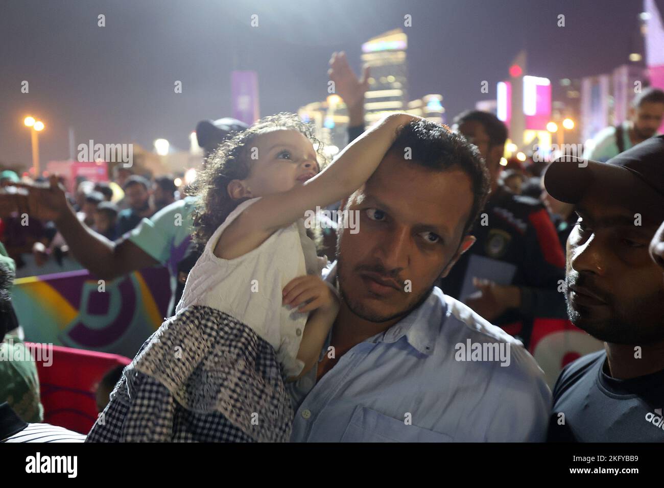 Doha, Qatar. 20 November, 2022. Thousands of supporters were trying to ...
