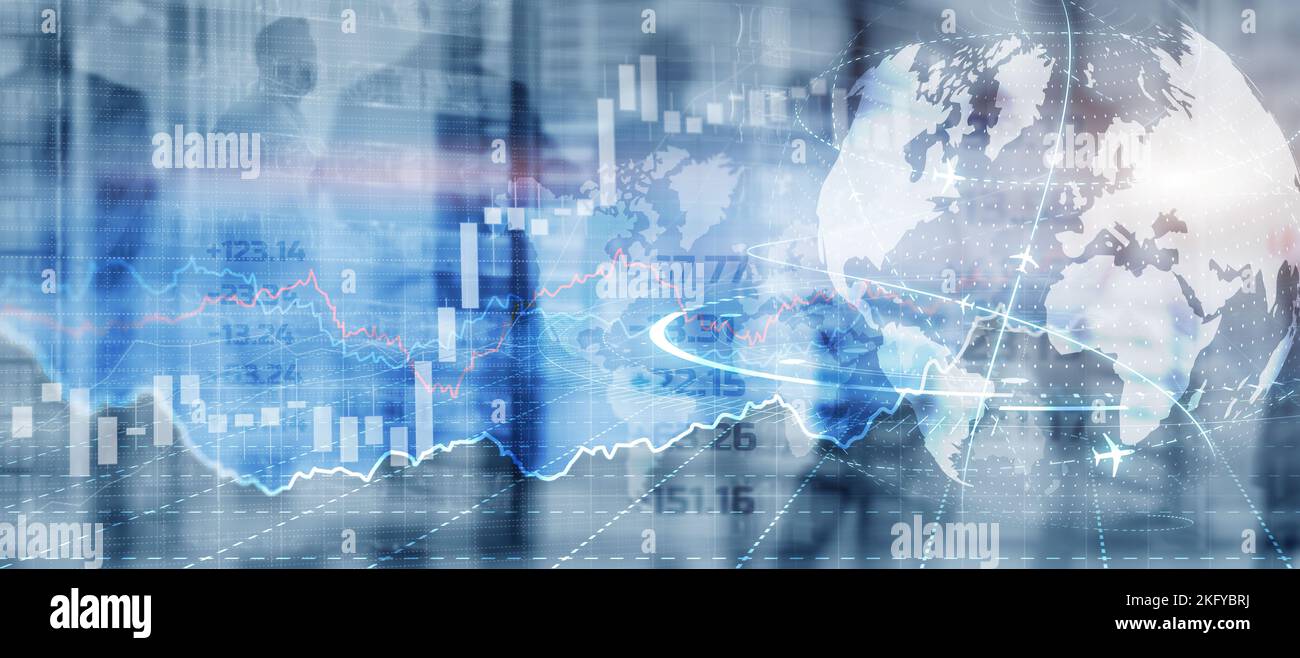 Financial chart for your business. Mixed Media Forex Stock Photo - Alamy