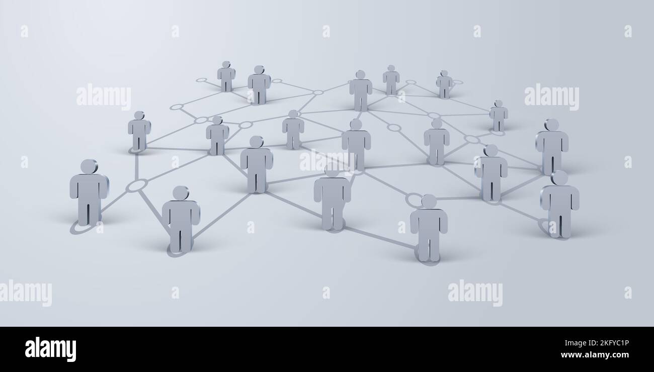 Connecting people. Social network concept. Vector illustration Stock ...
