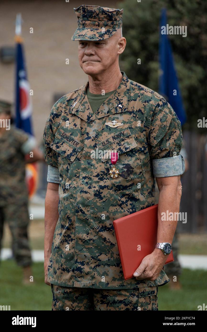 U.S. Navy Capt. Greg Schluter, a chaplain with Combat Logistics ...