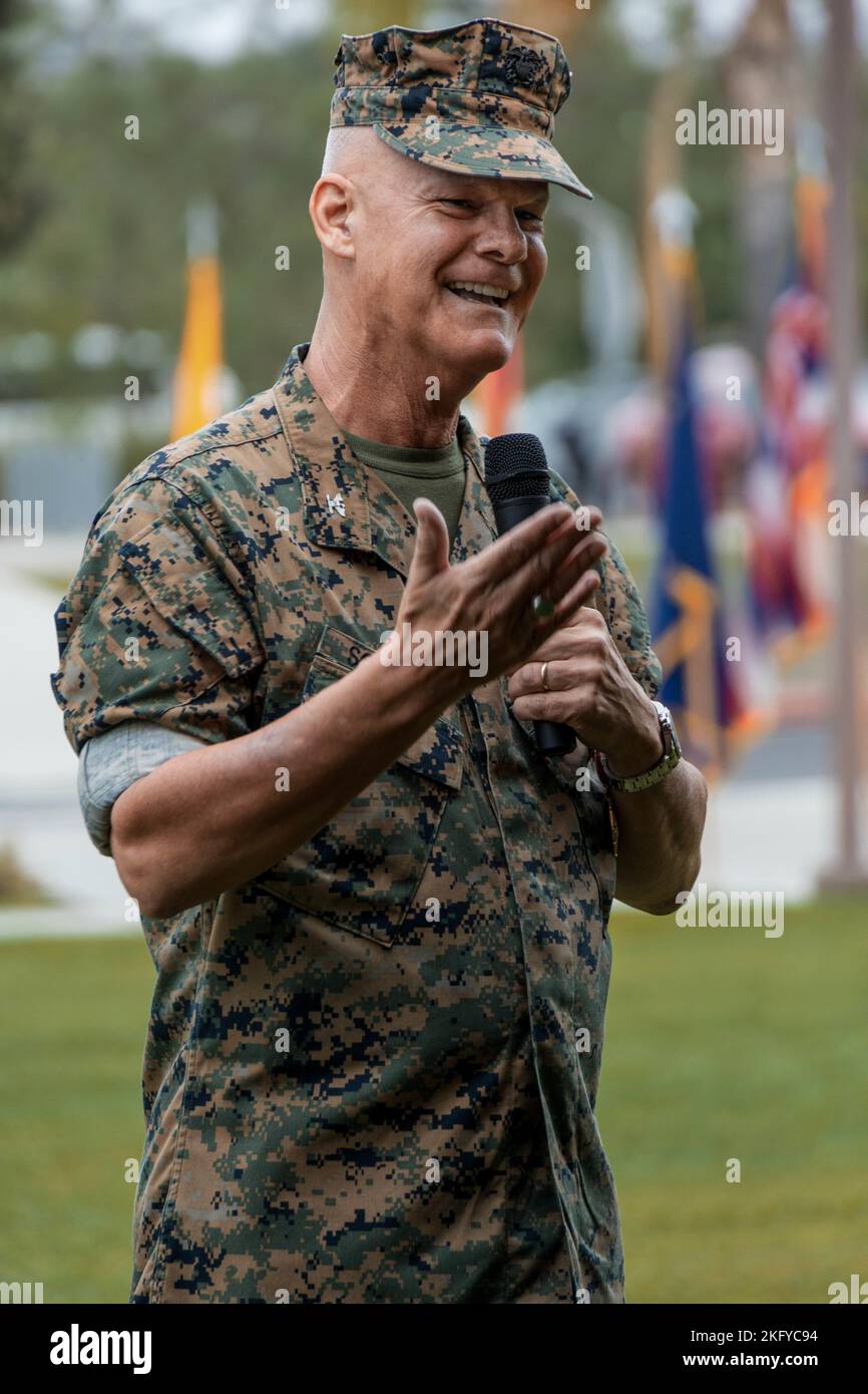U.S. Navy Capt. Greg Schluter, a chaplain with Combat Logistics ...
