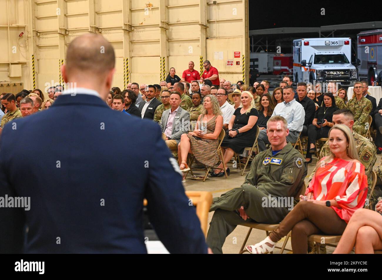 Airmen from the 56th Fighter Wing and honorary commander inductees ...