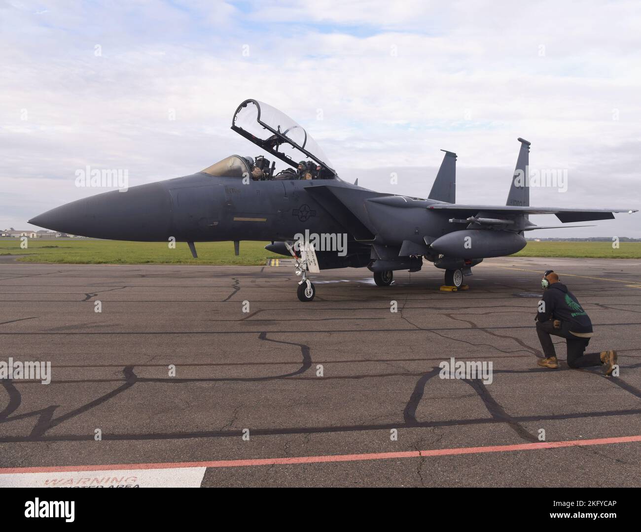 The Bloody Hundredth hosted Team Seymour's F-15 Strike Eagles as they stopped by Royal Air Force ...