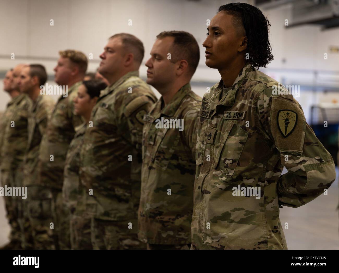 The 387th Military Police company conducted a color casing ceremony at ...
