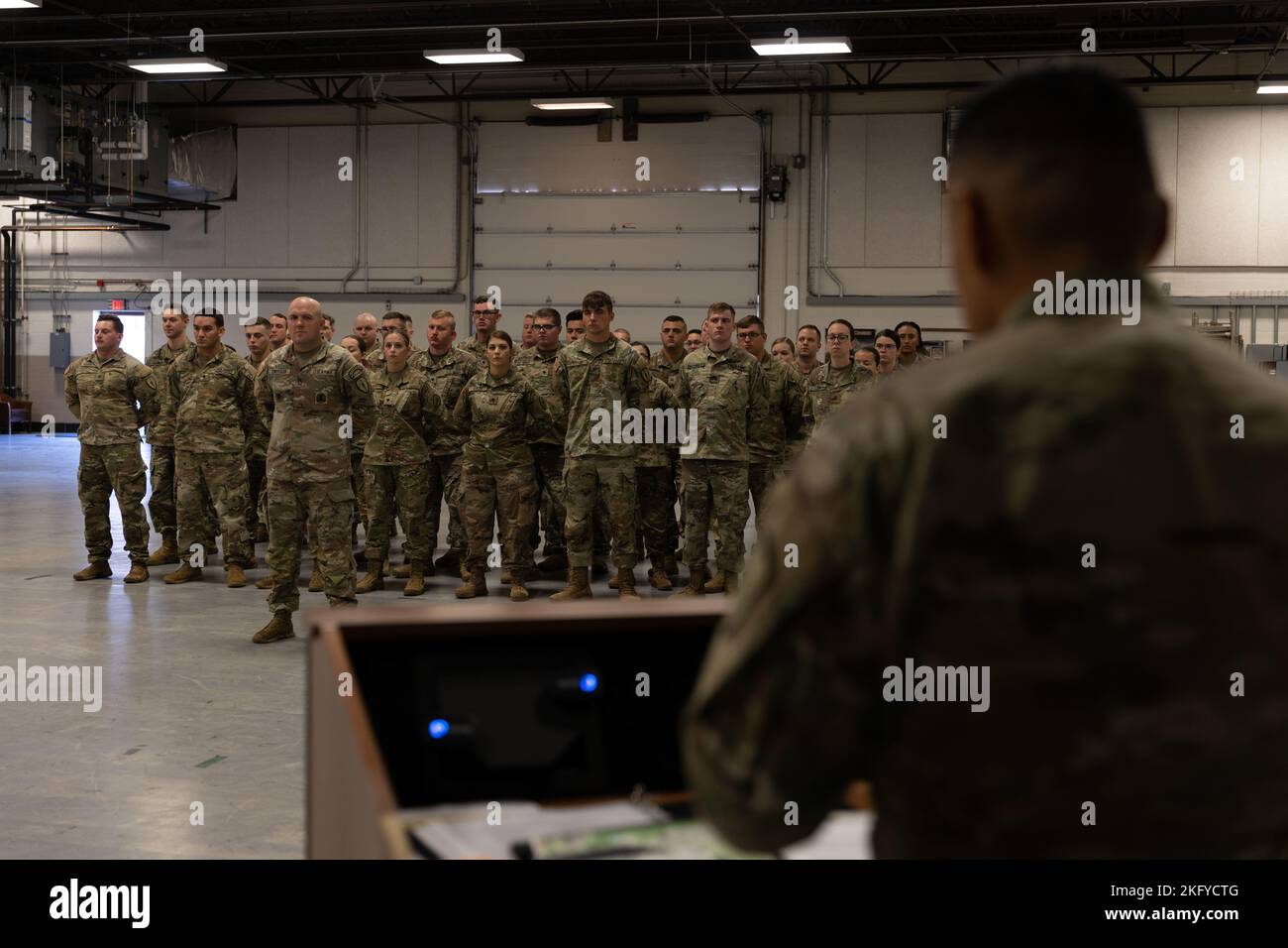 The 387th Military Police company conducted a color casing ceremony at ...