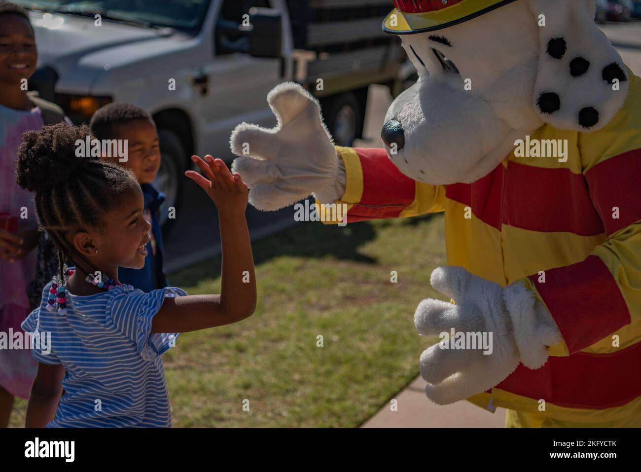 Denver Jackson, Dyess Elementary kindergartener, and Sparky, 7th Civil ...