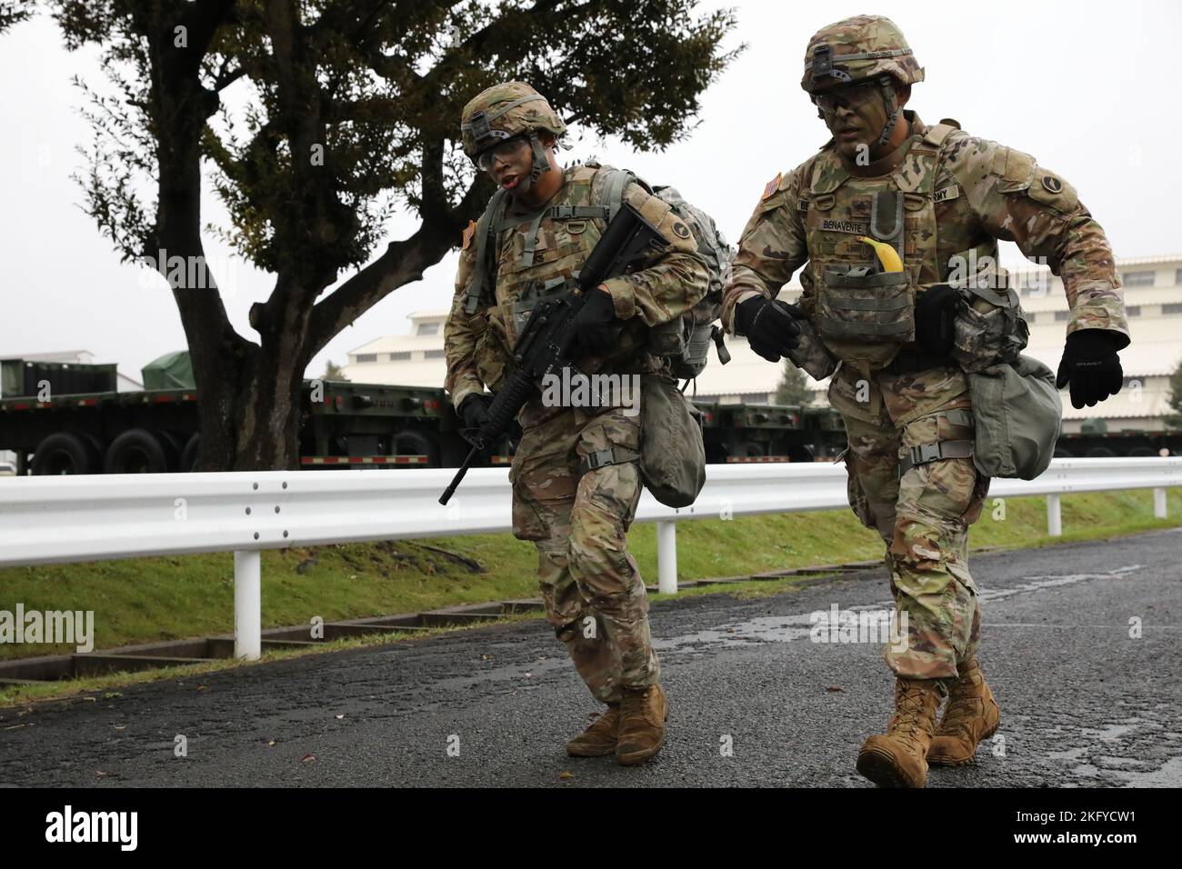 Pfc. Matthew Hicks, left, and his sponsor, Sgt. Jonathan Benavente ...