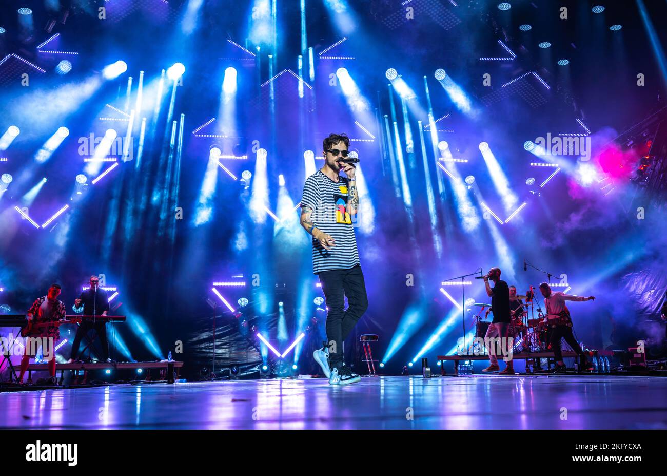 Green Island, Lipetsk, Russia 06-26-2021 rock band LSP on stage at Fox ...