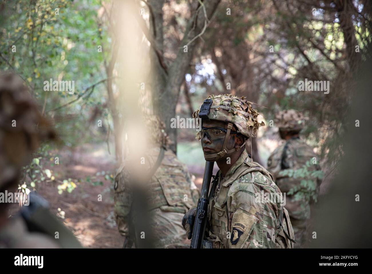 Soldiers assigned to the 1st Battalion, 502nd Infantry Regiment, 2nd ...