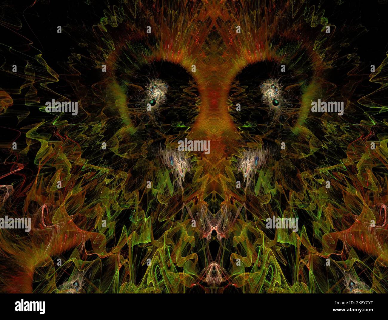 Imaginatory lush fractal texture image abstract background Stock Photo ...