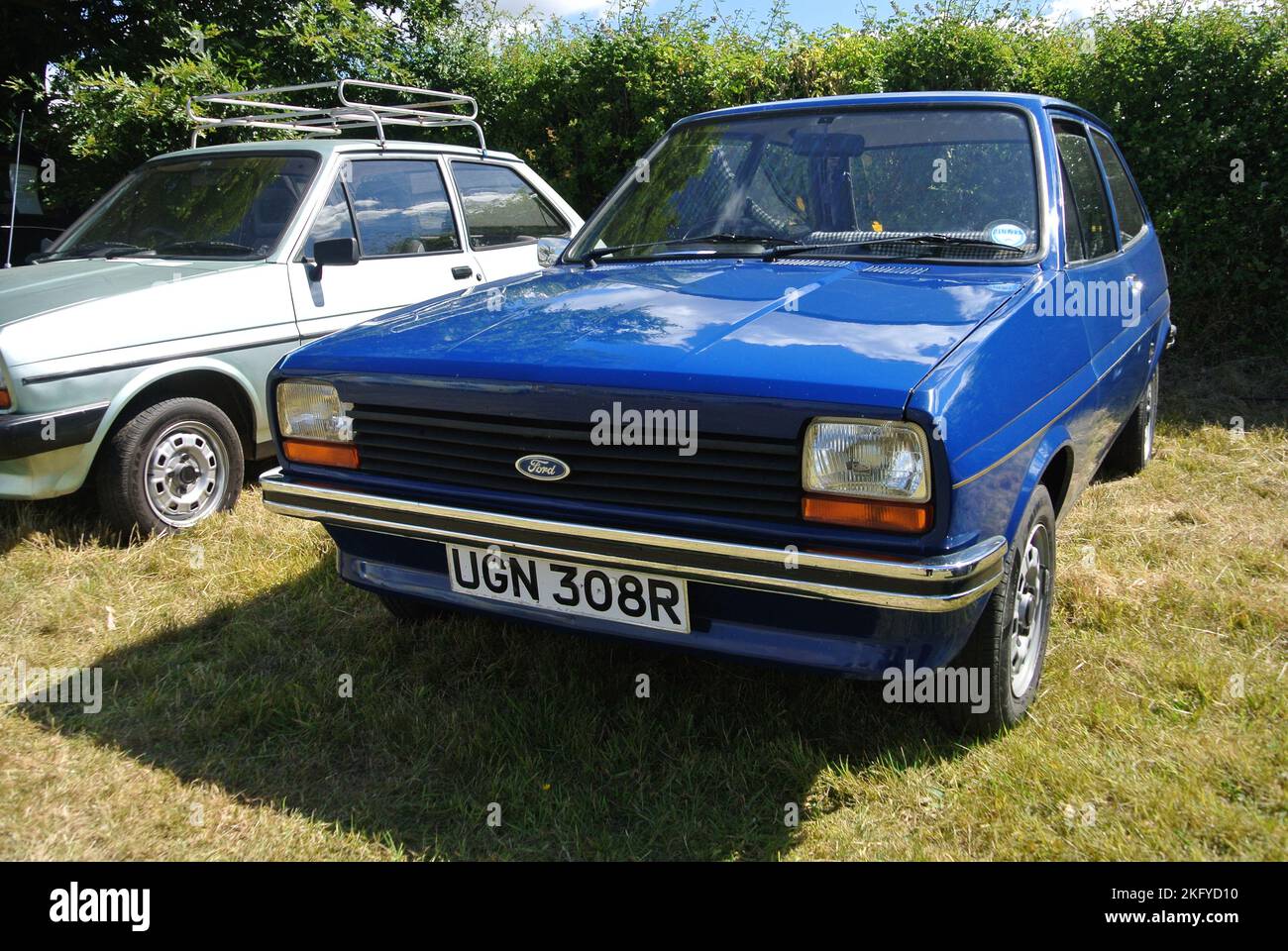 A 1977 Ford Fiesta 1.1l Mk1 parked on display at the 47th Historic ...