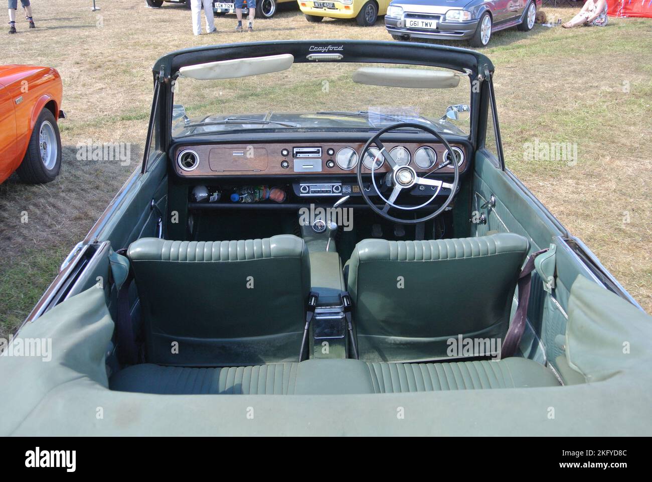 A 1966 Ford Corsair convertible car parked up on display at the 47th ...