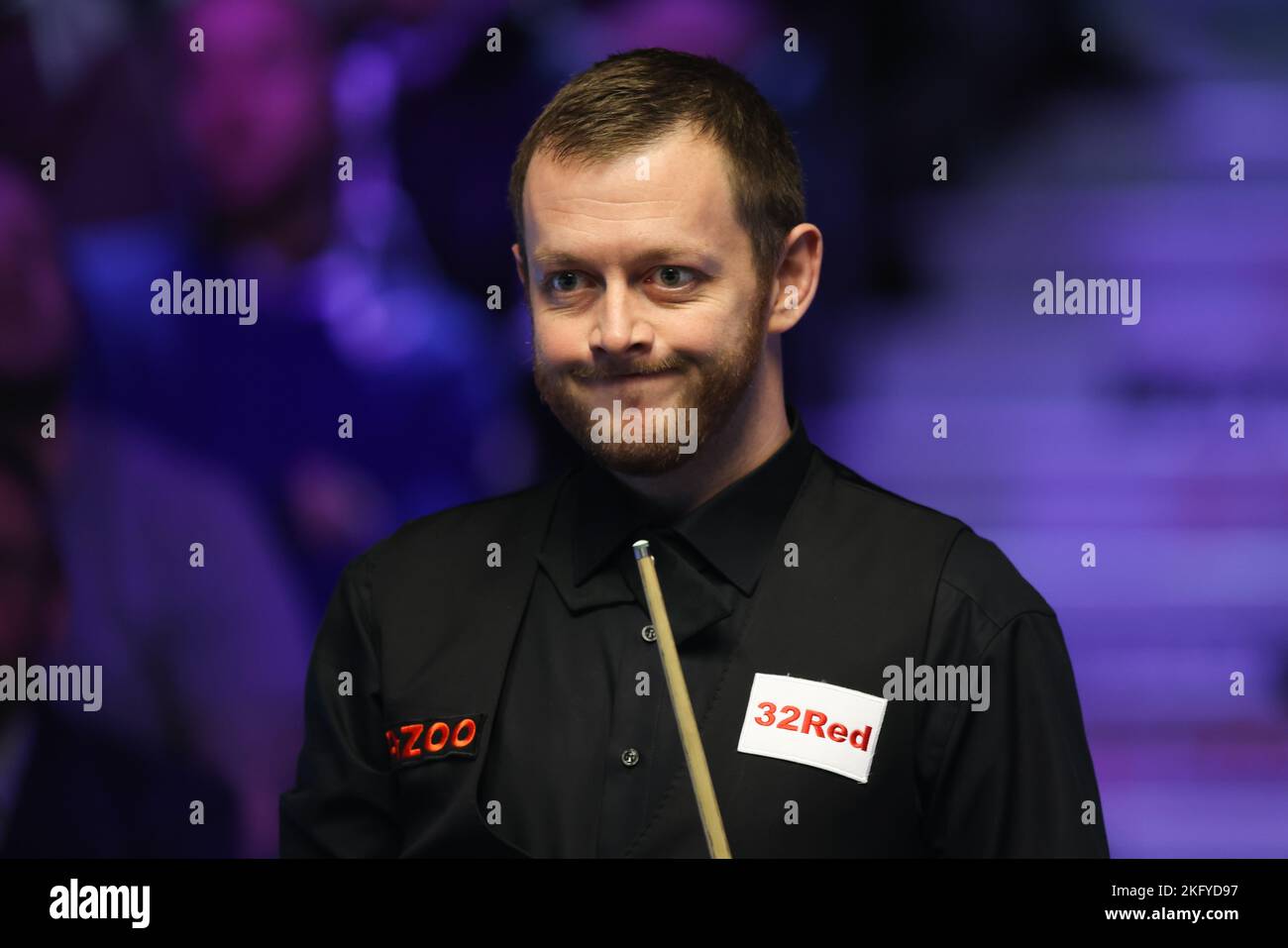 Northern Ireland’s Mark Allen during day nine of the Cazoo UK Snooker ...