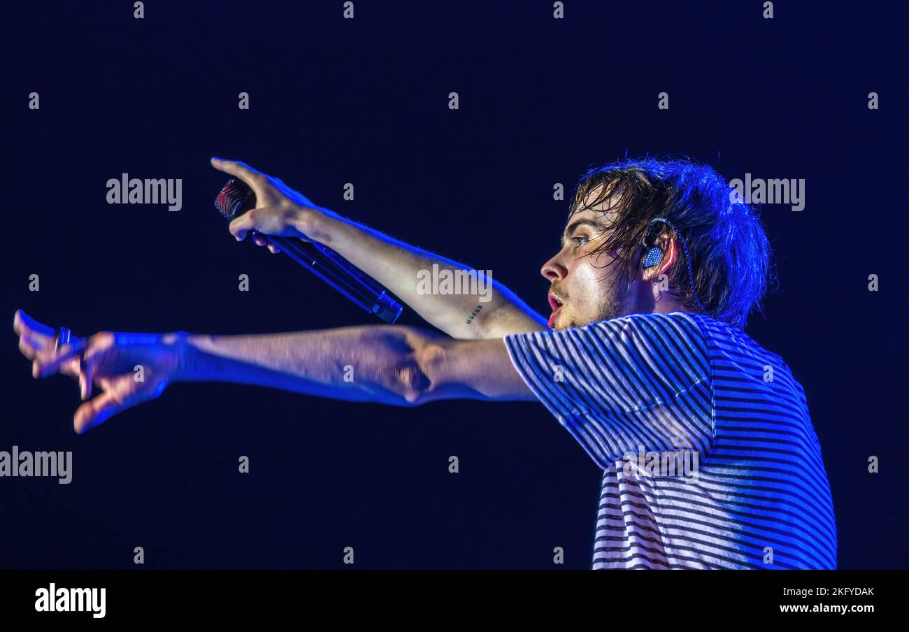 Green Island, Lipetsk, Russia 06-27-2021 Concert of the rock band ...