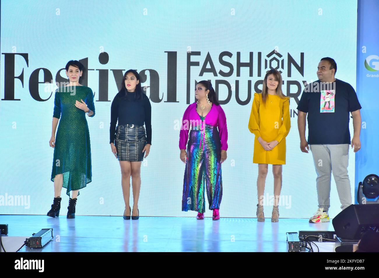 Leon, Mexico. 19 NOV 2022: BJXMODA Fashion designers Susana Goerne ...