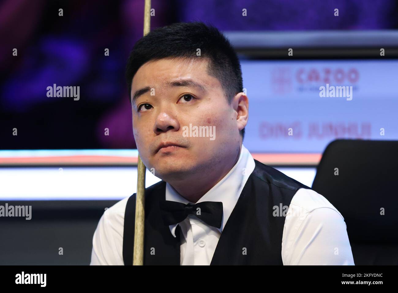 China’s Ding Junhui during day nine of the Cazoo UK Snooker ...