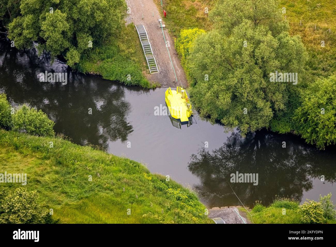 Lippe ferry maifisch on the river lippe hi-res stock photography and ...