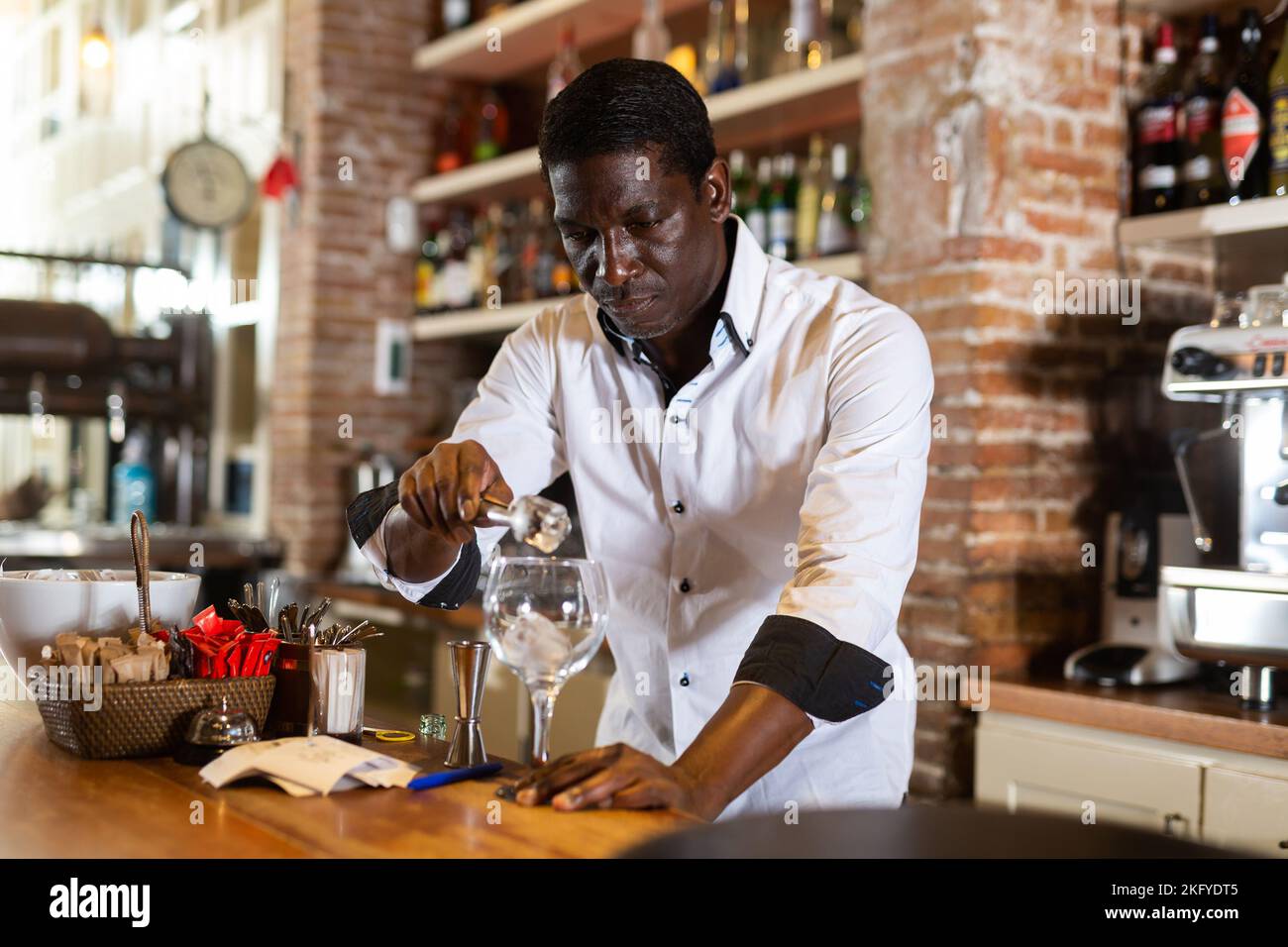 Cocktail bar staff uniform hi-res stock photography and images - Alamy