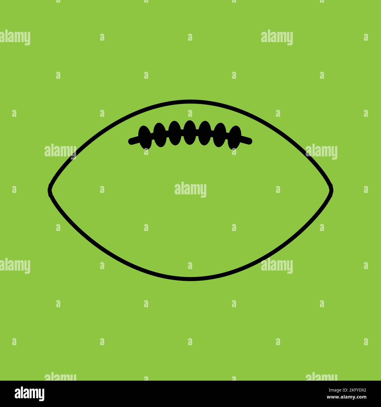 American Football Ball Icon. Sport Concept. Vector illustration Stock ...