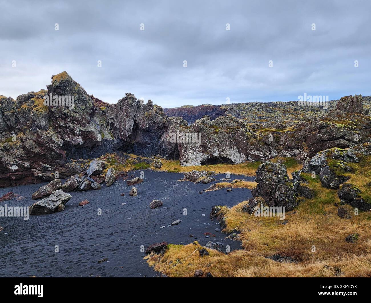 A pond in a mountainous landscape at daytime Stock Photo - Alamy