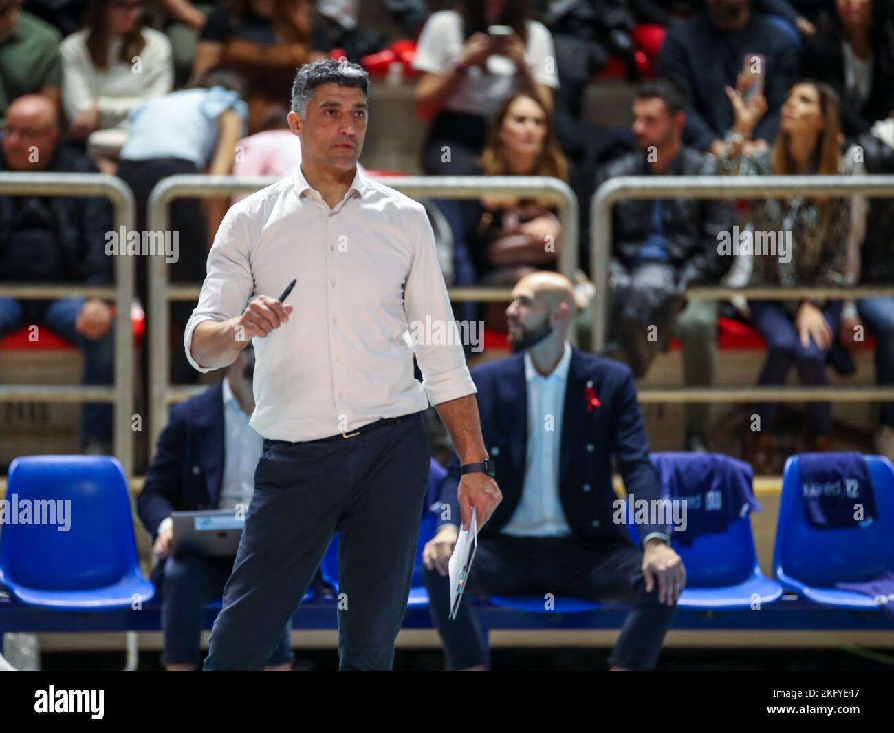 PalaMazzola, Taranto, Italy, November 20, 2022, Andrea Giani (coach ...
