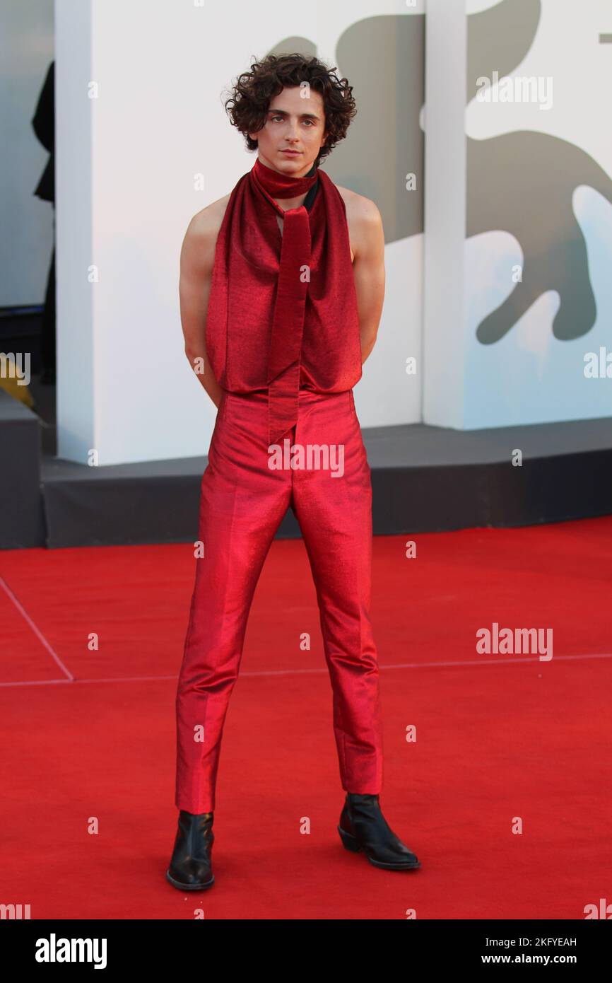 Timothée Chalamet red carpet Stock Photo - Alamy