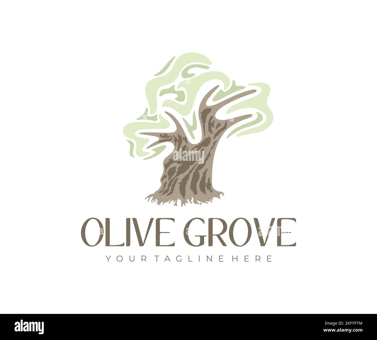 Olive tree logo hi-res stock photography and images - Alamy