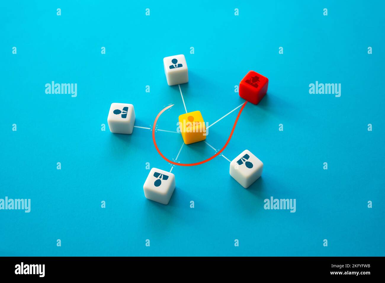 An attacker breaks the connection of a person with others. Blackmail ...