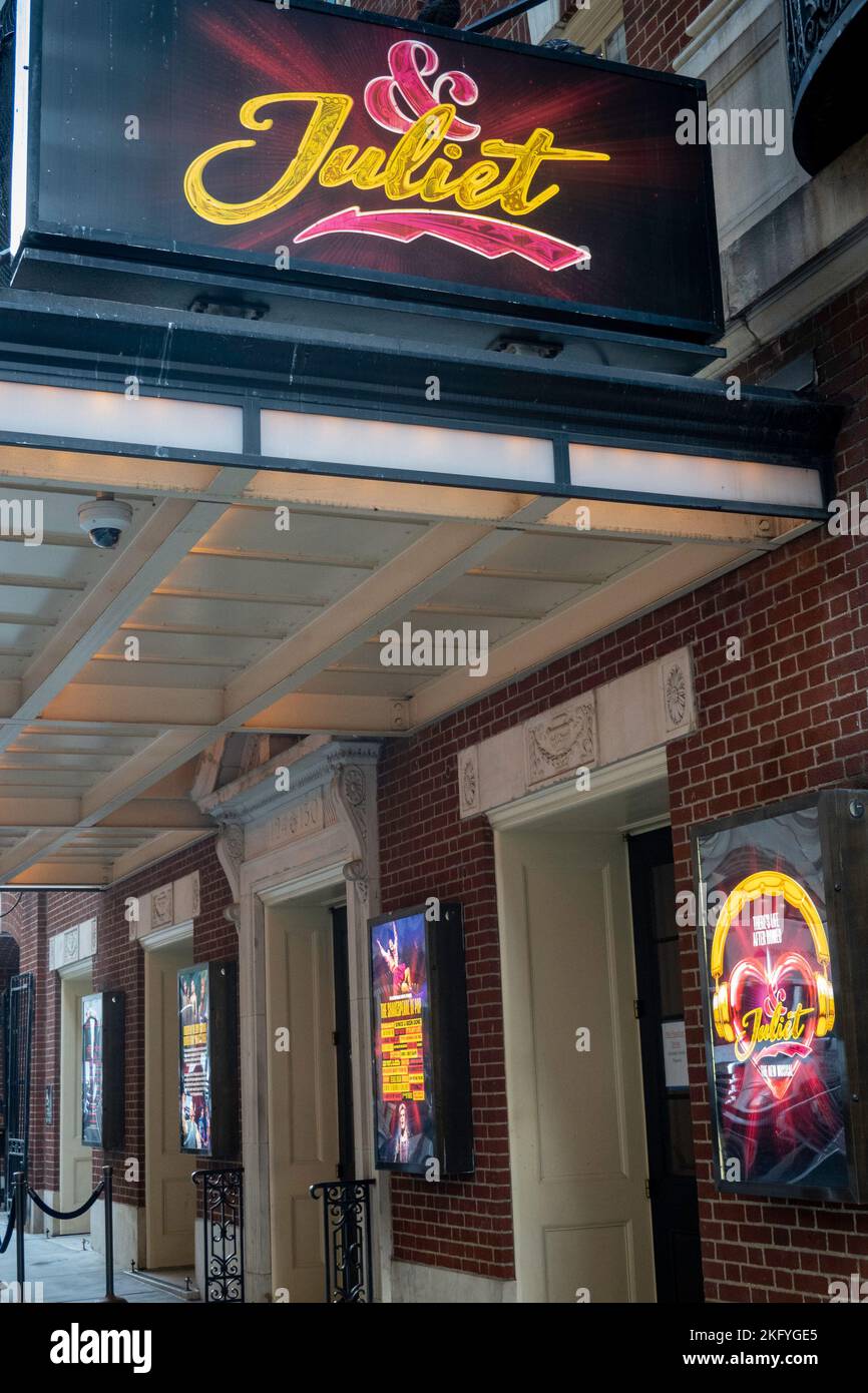 Stephen Sondheim Theater features the musical "& Juliet", New York City ...