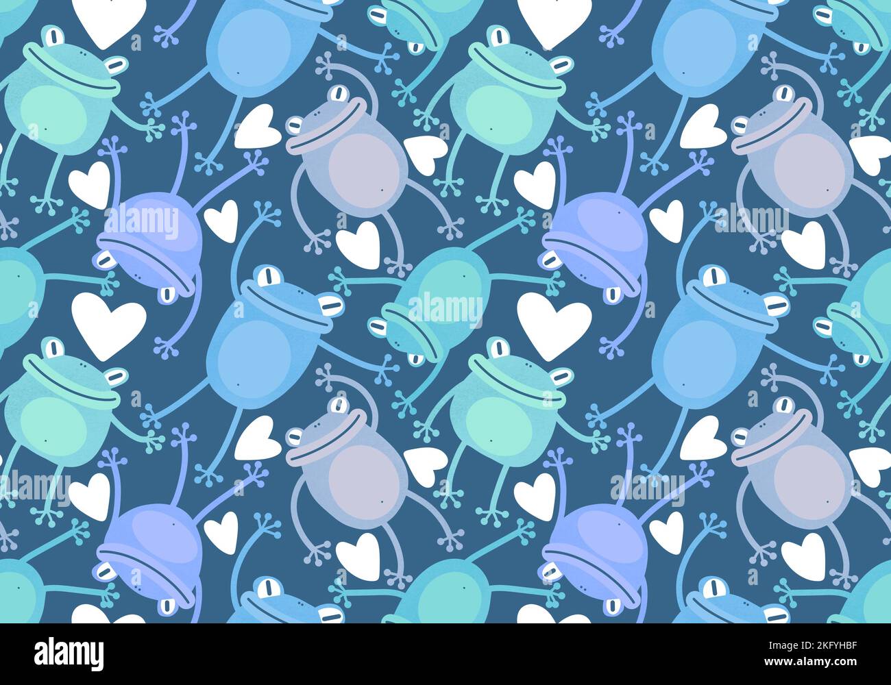 Cartoon animals seamless frogs pattern for wrapping paper and fabrics ...